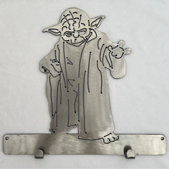 Star Wars | Wall Decor | Custom Laser Cut Metal Yoda Wall Hanging With ...